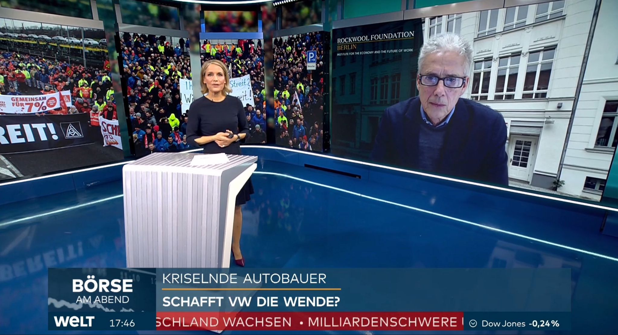 Christian Dustmann kommentiert auf Welt N24 die Lage in der ...