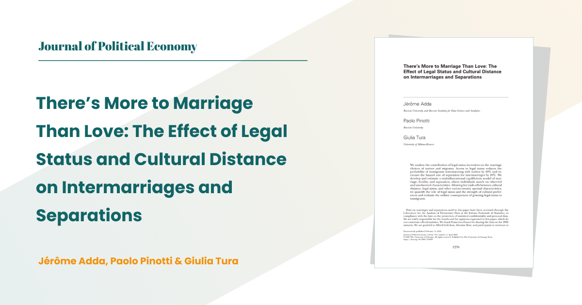 There’s More to Marriage Than Love: The Effect of Legal Status and ...